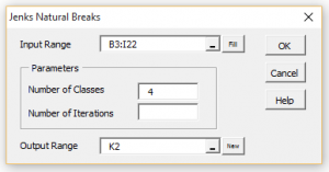 Jenks Natural Breaks | Real Statistics Using Excel