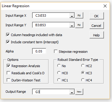 Robust Standard Errors | Real Statistics Using Excel