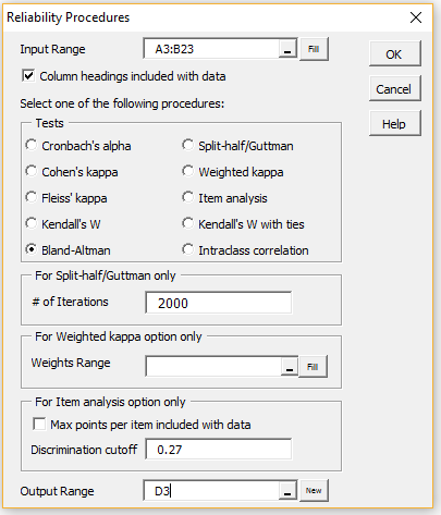 bland-altman-dialogue-box | Real Statistics Using Excel