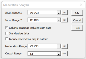 Moderation Analysis | Real Statistics Using Excel